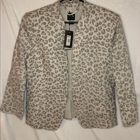 Armani Exchange | Jackets & Coats | Nwt Vintage Armani Exchange Leopard ...